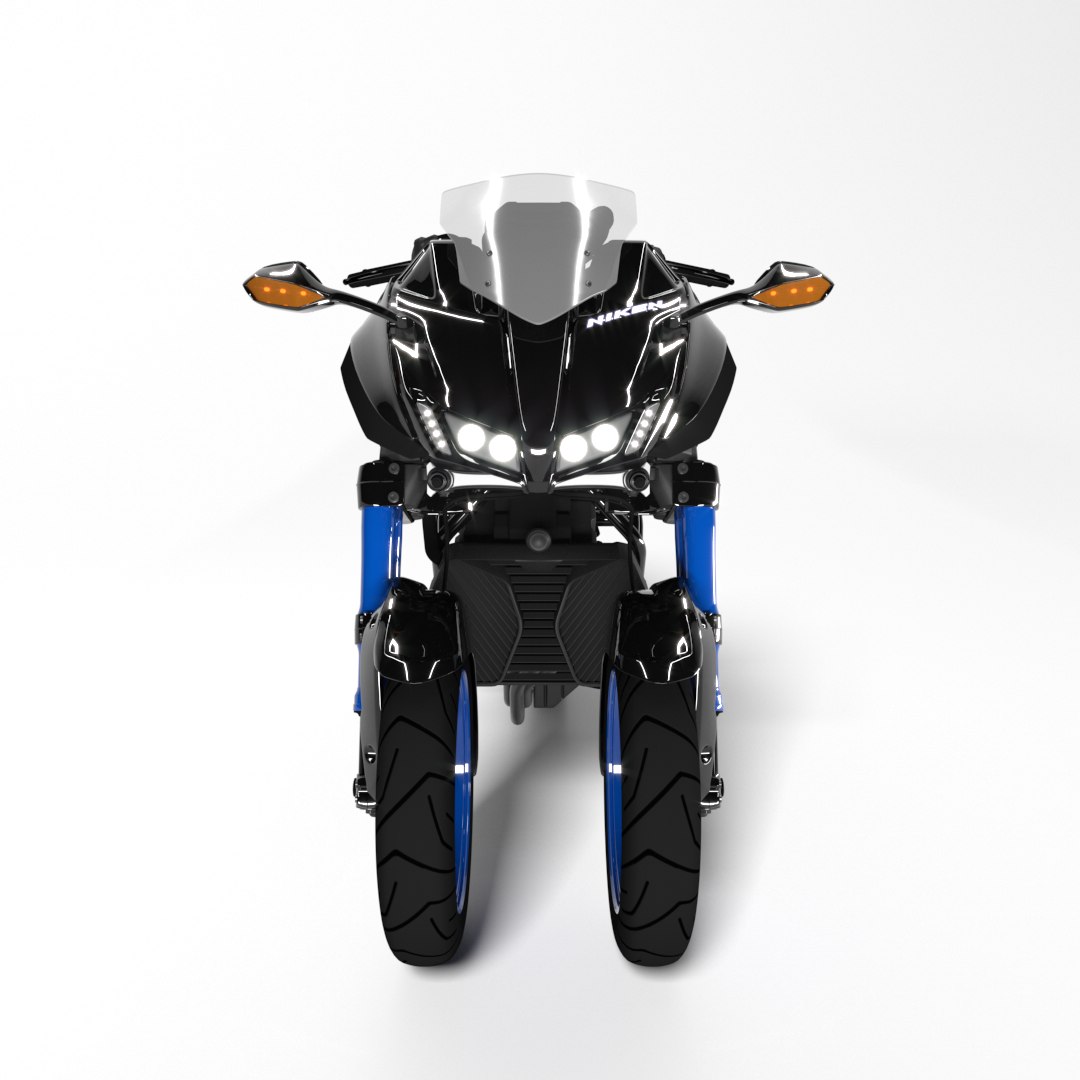 3D Tilting Three-wheeler Motorcycle Yamaha Niken - TurboSquid 2382267