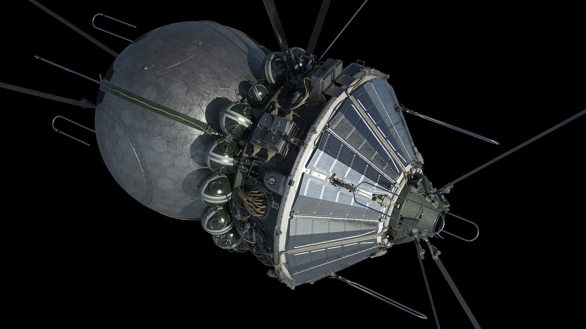 Spacecraft Vostok 1 3D Model - TurboSquid 1618130