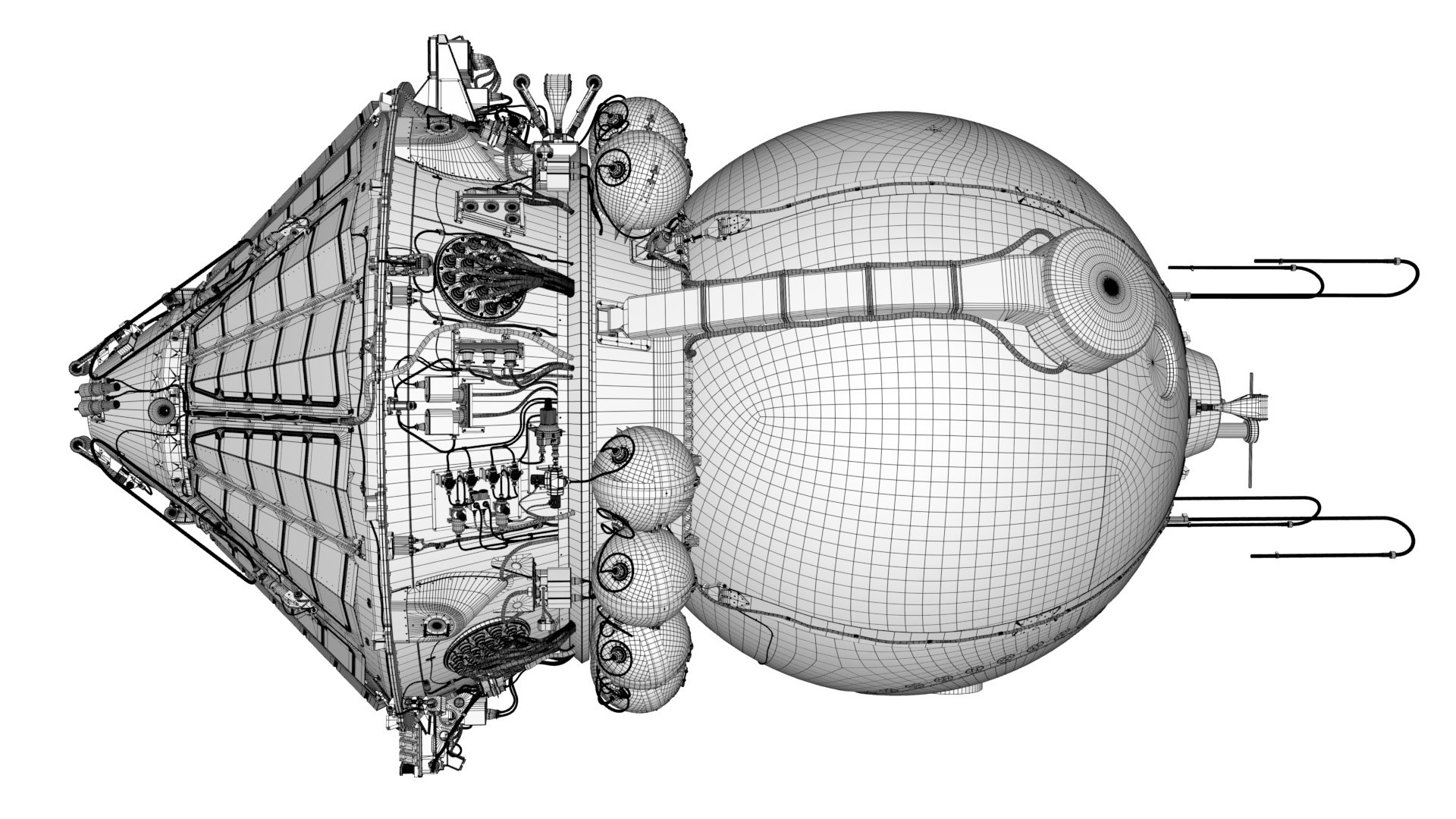 Spacecraft Vostok 1 3D Model - TurboSquid 1618130
