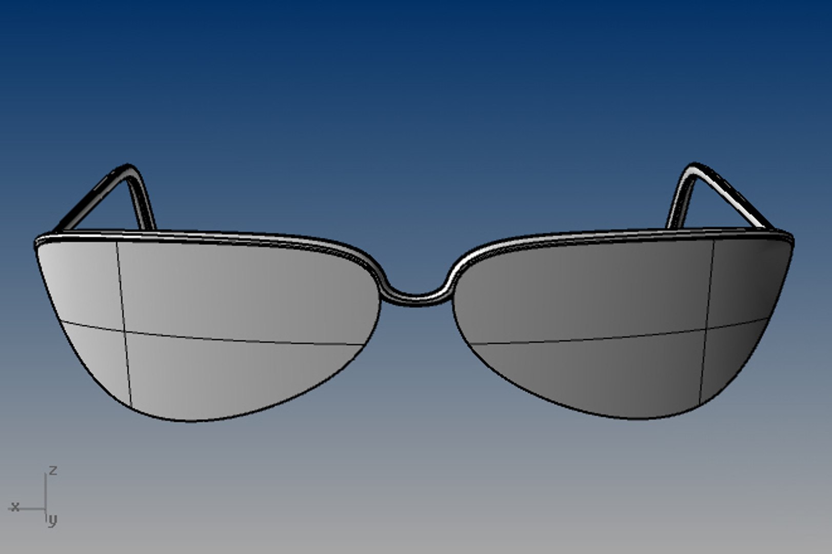 3d sun glasses model