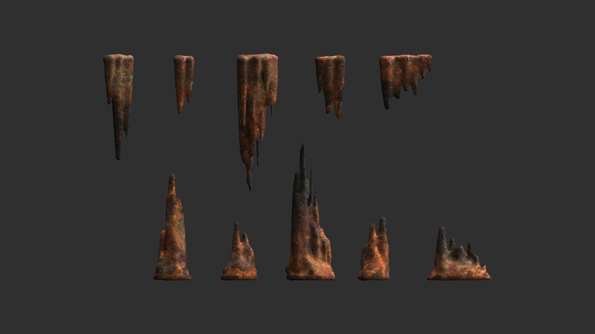 Cave Rock Pack 1 - Rust 3D - TurboSquid 1969463