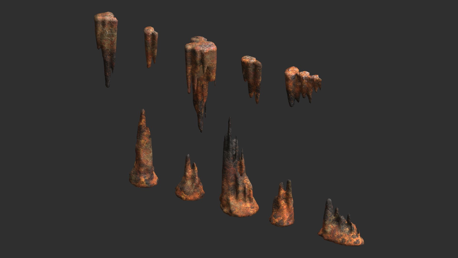 Cave Rock Pack 1 - Rust 3D - TurboSquid 1969463