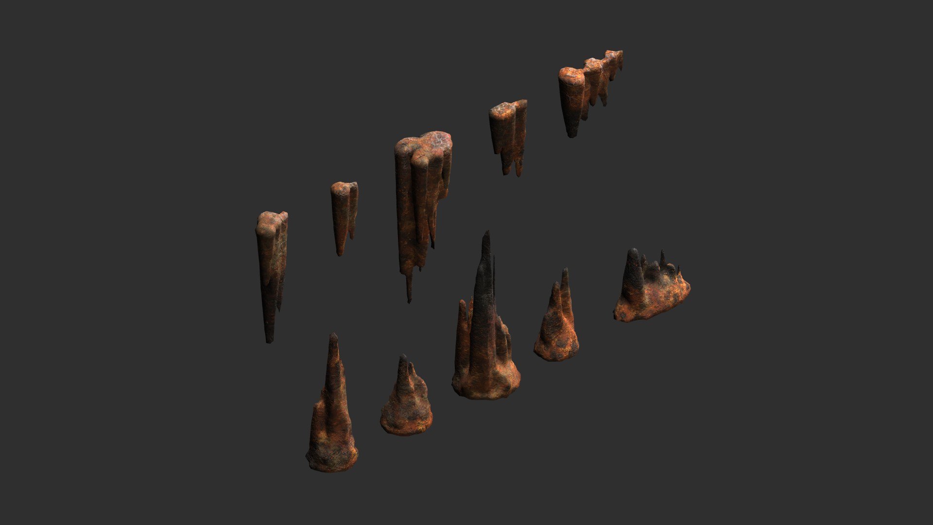 Cave Rock Pack 1 - Rust 3D - TurboSquid 1969463
