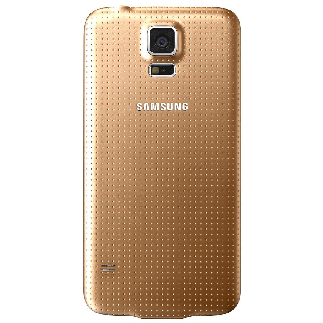 3d samsung galaxy s5 gold model