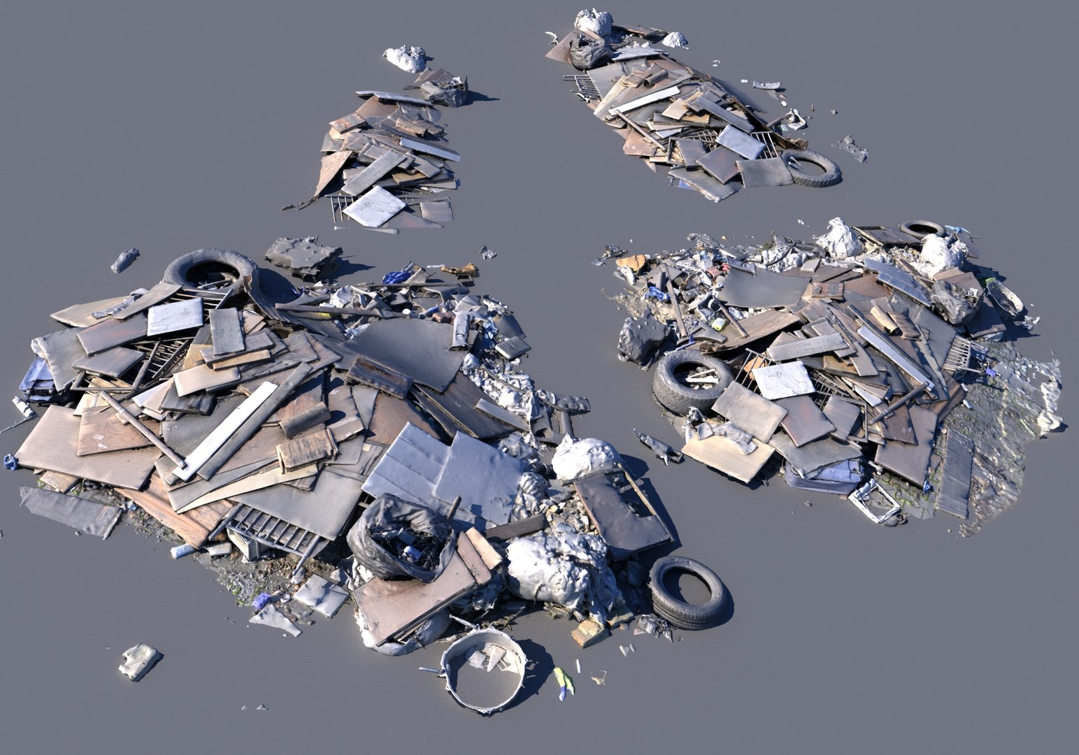 Wooden Debris Hd 16k 3D Model - TurboSquid 1654668