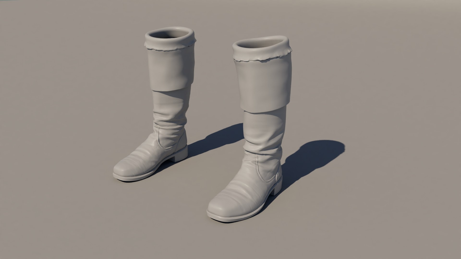 3D Medieval Leather Boots Old Model - TurboSquid 1997726