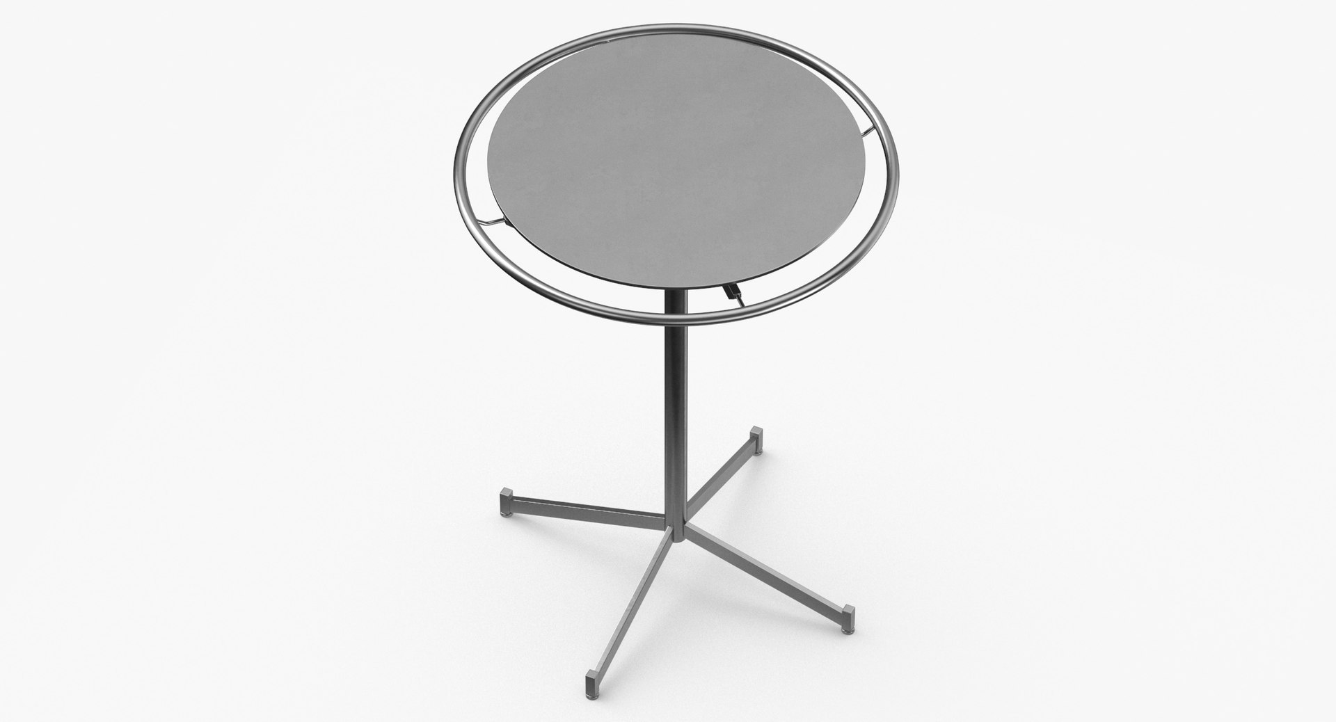 3D Model Clothing Circular Rack Solid Top Black And White - TurboSquid ...