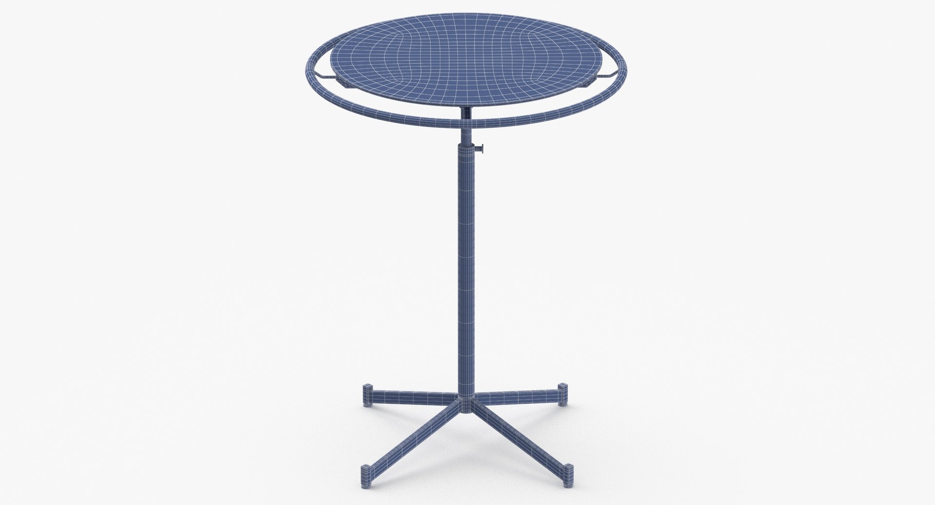 3D Model Clothing Circular Rack Solid Top Black And White - TurboSquid ...