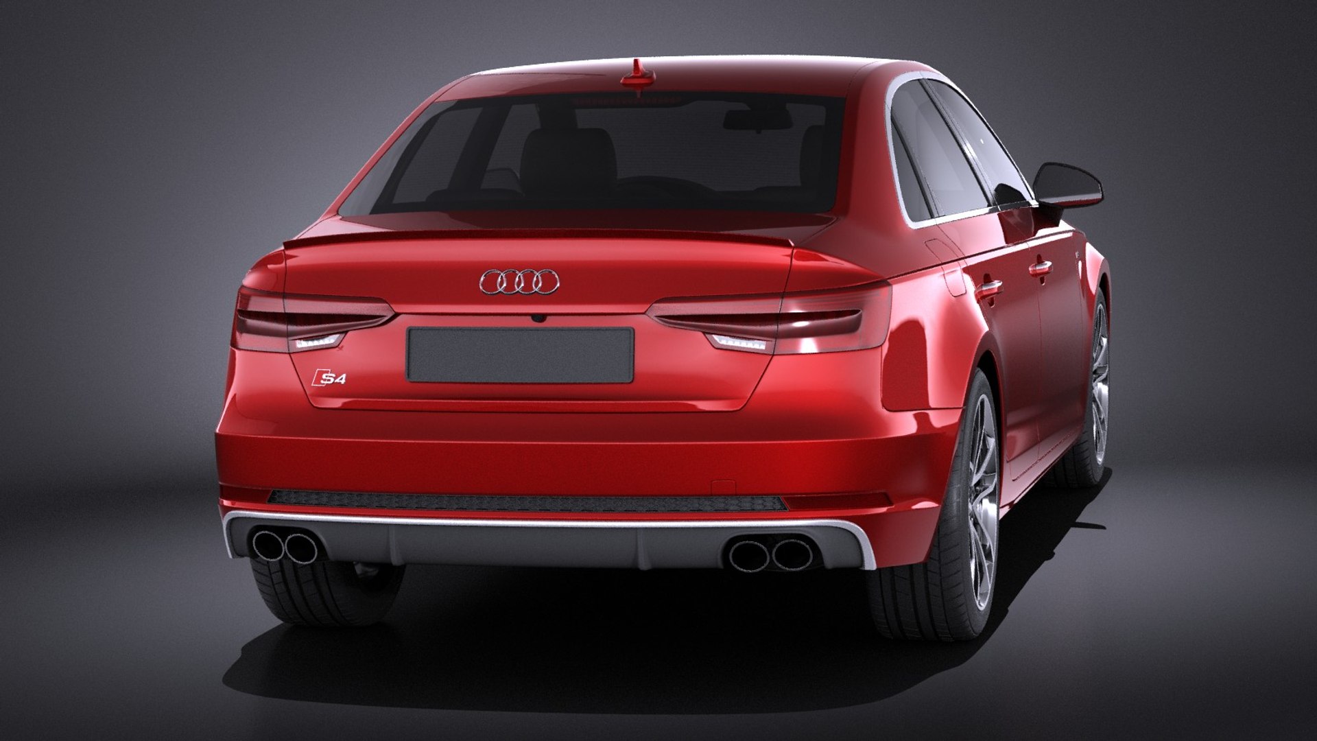 Sedan Audi 2017 3d Model