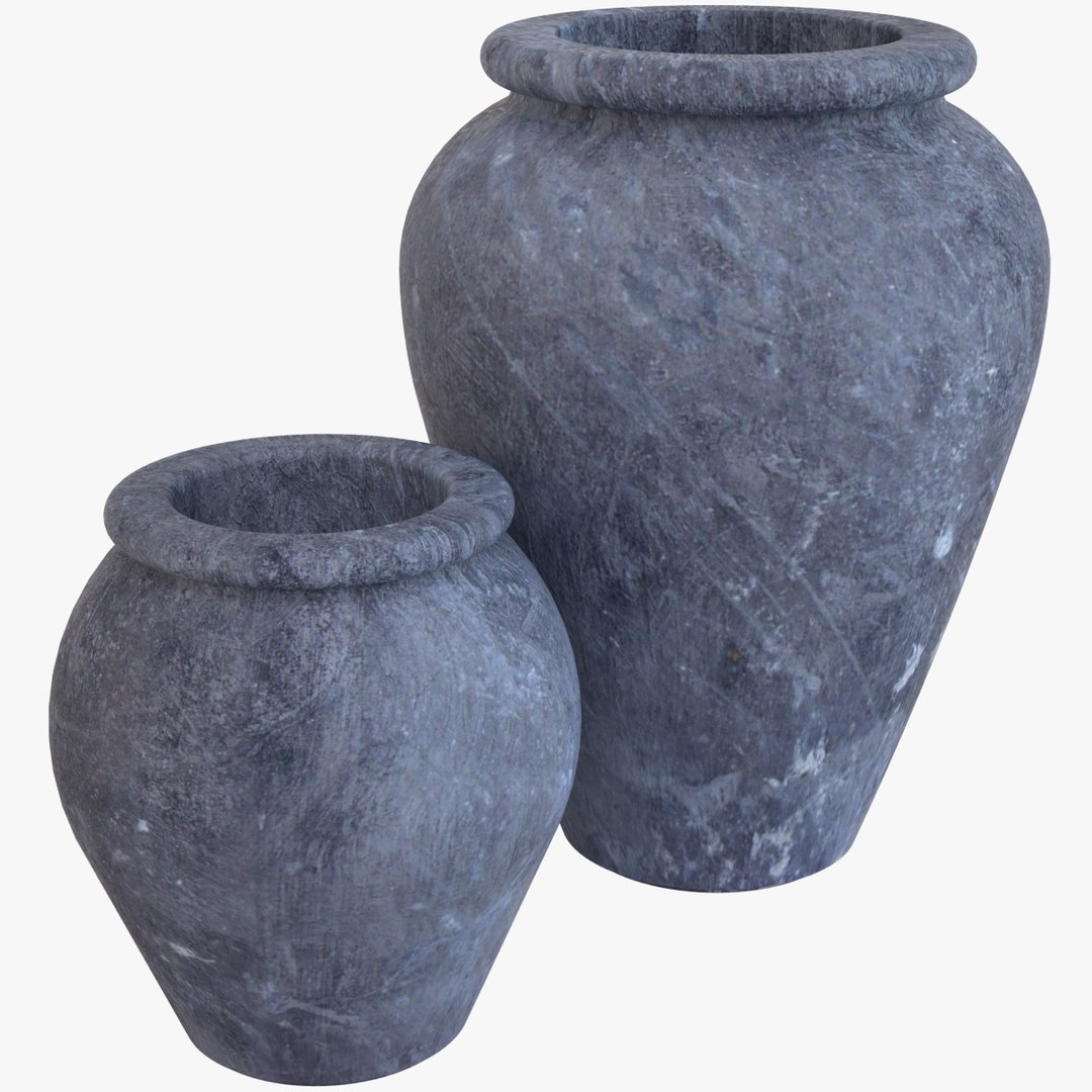Decorative Pots Model - TurboSquid 1639561