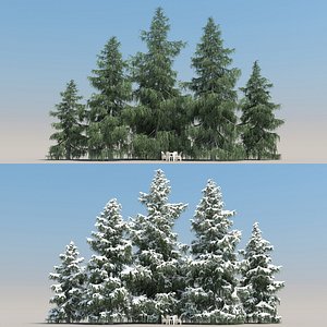 Low Poly Snow Tree 3D Models for Download | TurboSquid