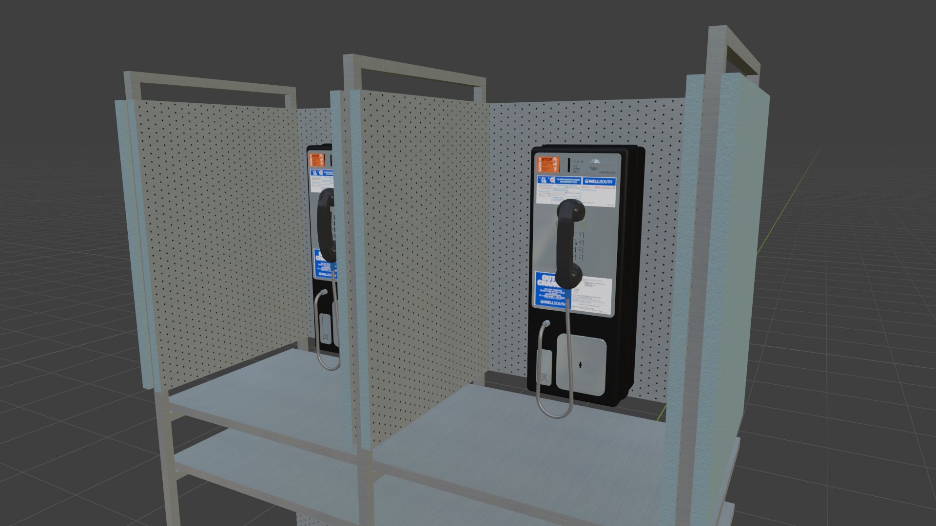 Retro Payphone Circa 1970s - 1980s 3D Model - TurboSquid 2260016