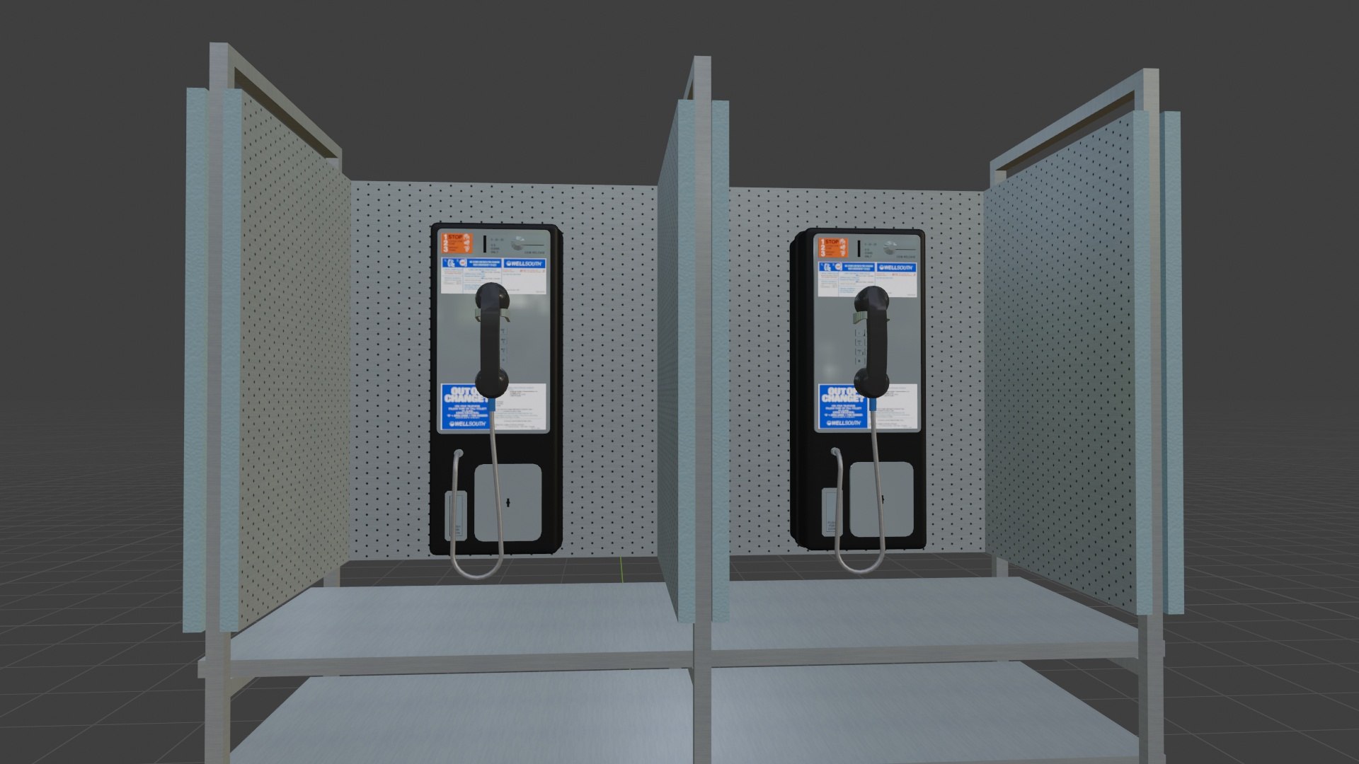 Retro Payphone Circa 1970s - 1980s 3D Model - TurboSquid 2260016