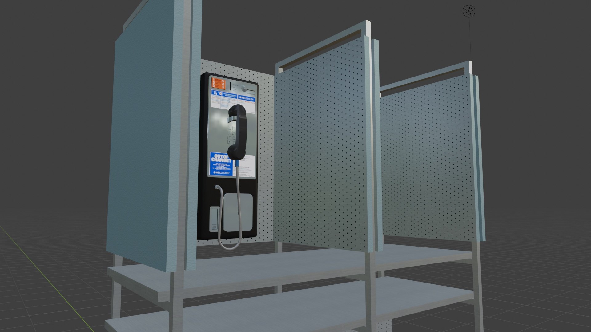 Retro Payphone Circa 1970s - 1980s 3D Model - TurboSquid 2260016