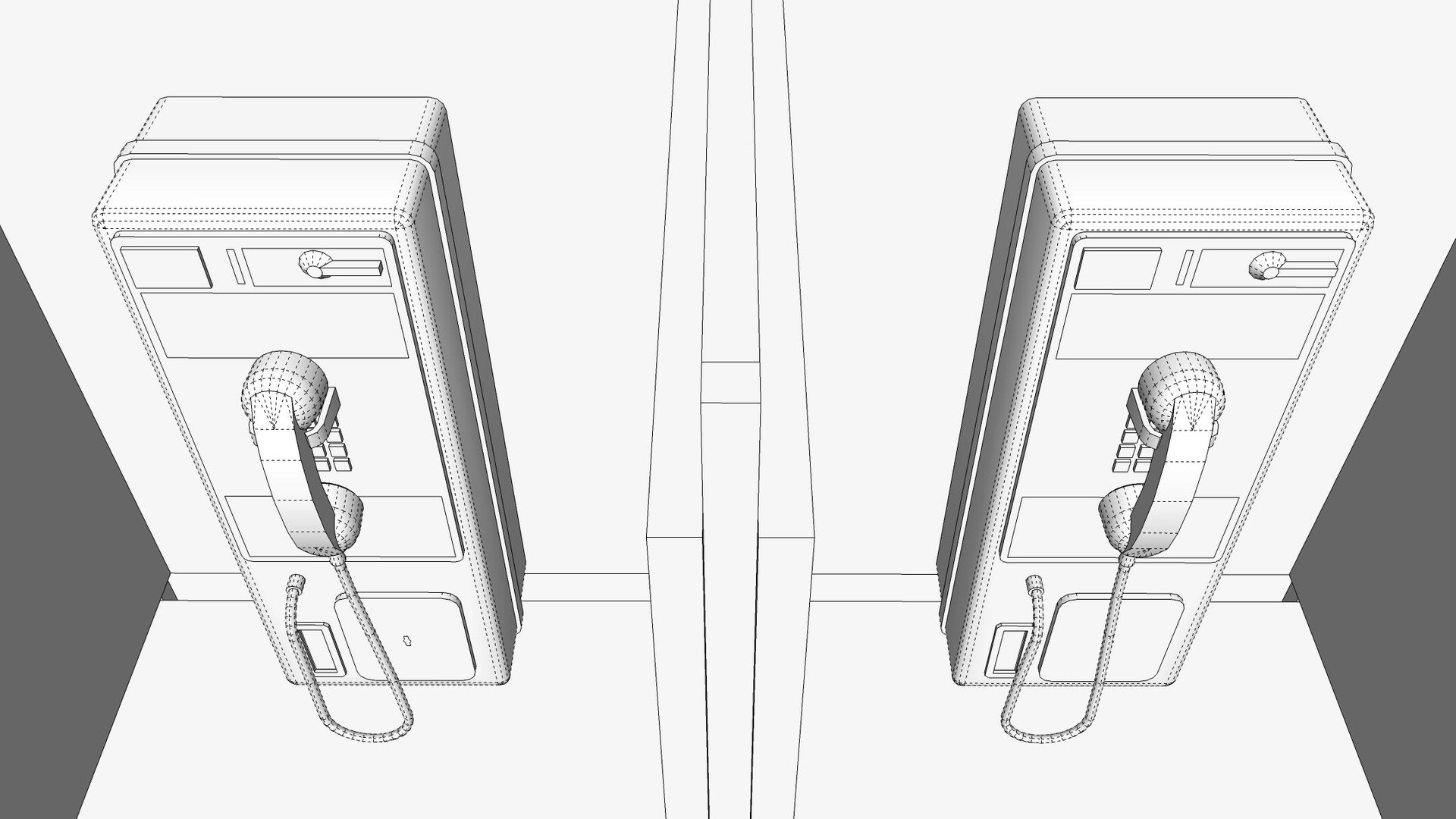 Retro Payphone Circa 1970s - 1980s 3D Model - TurboSquid 2260016