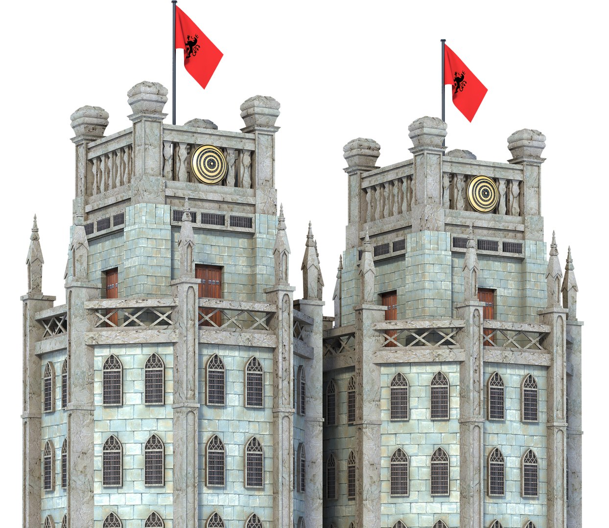 3D Building Tower Model - TurboSquid 1277161