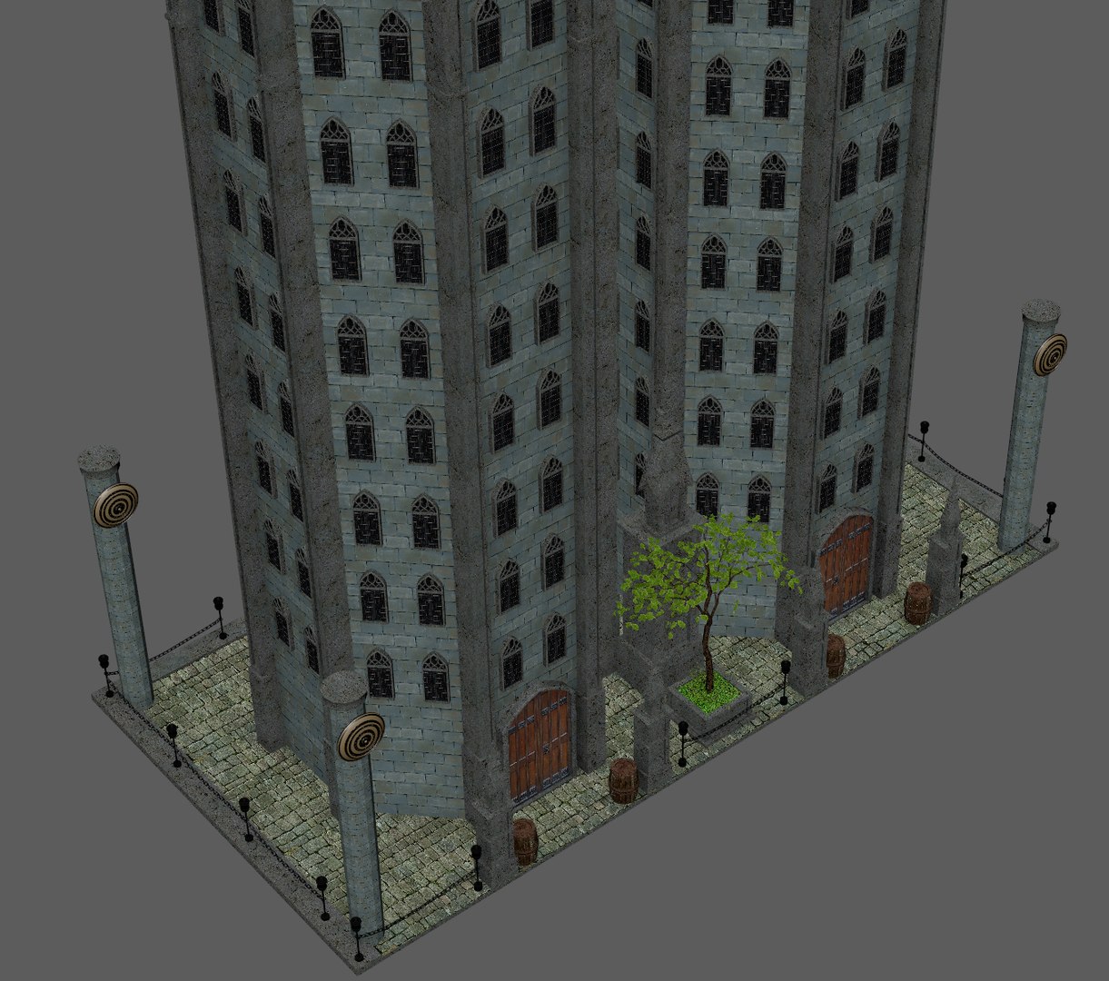 3D Building Tower Model - TurboSquid 1277161