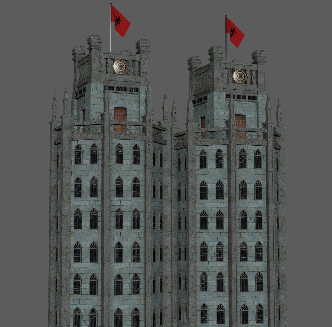 3D Building Tower Model - TurboSquid 1277161