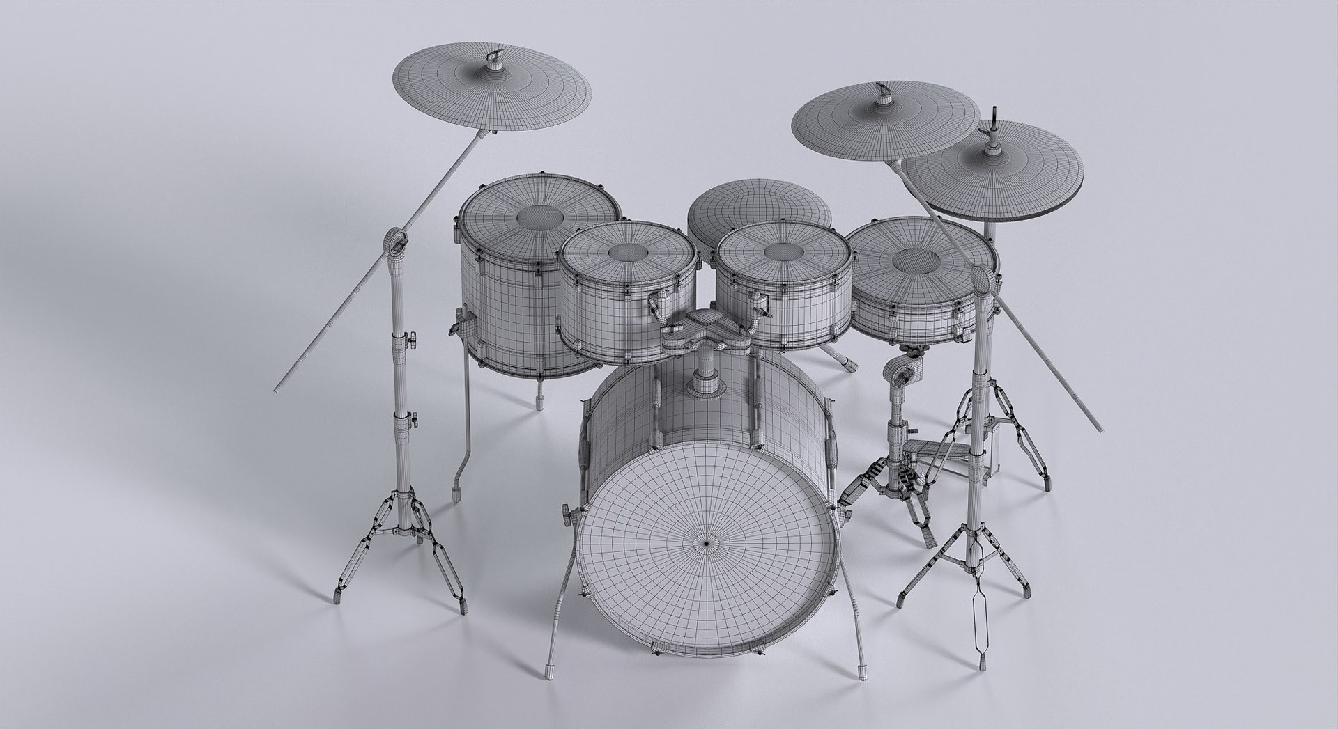Drum kit 3D model 3D model - TurboSquid 2072341
