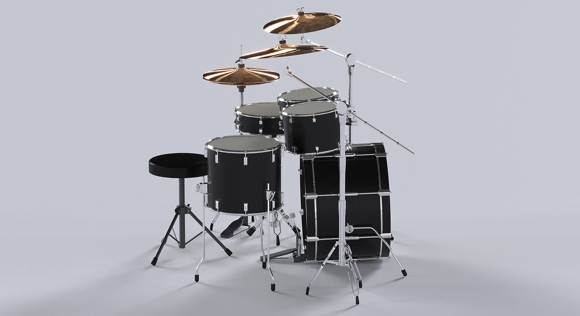 Drum kit 3D model 3D model - TurboSquid 2072341