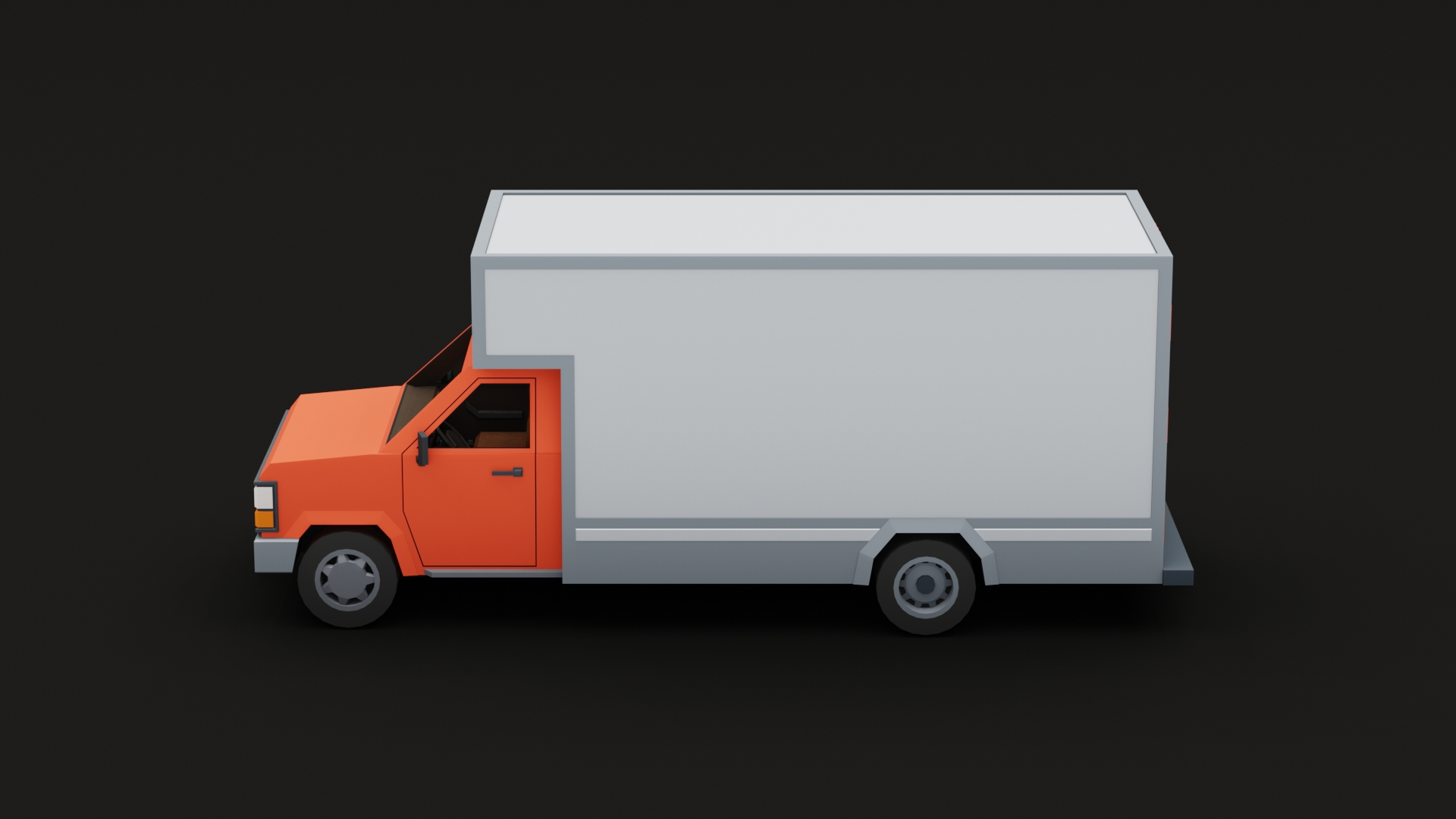 3D model Moving truck Low Poly - TurboSquid 2044501