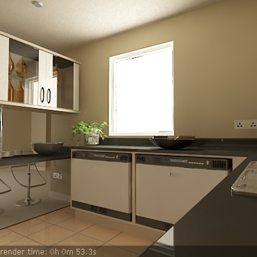 Kitchen Scene 3d Max