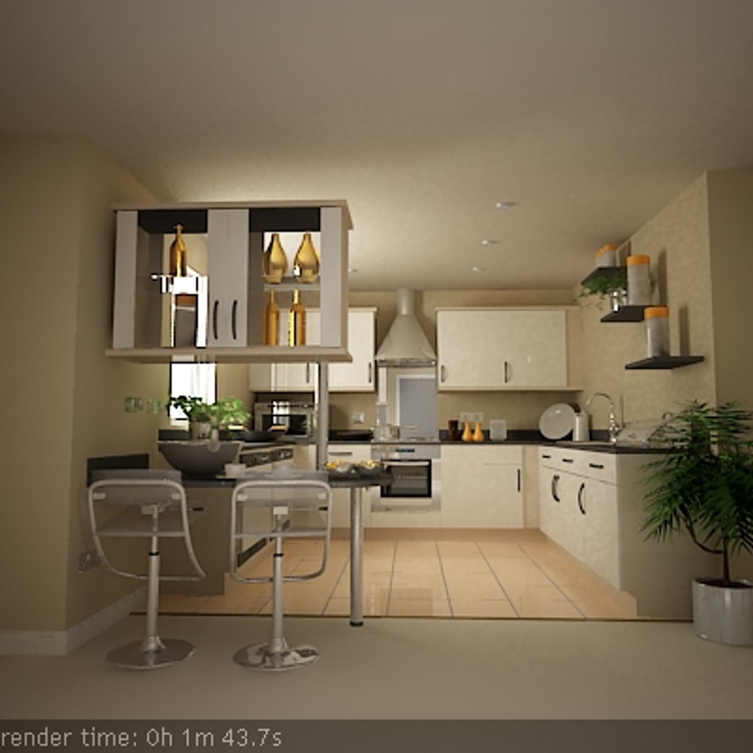 Kitchen Scene 3d Max