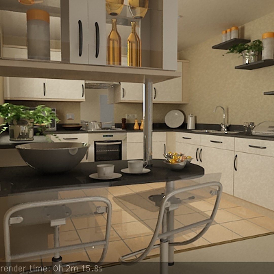 Kitchen Scene 3d Max