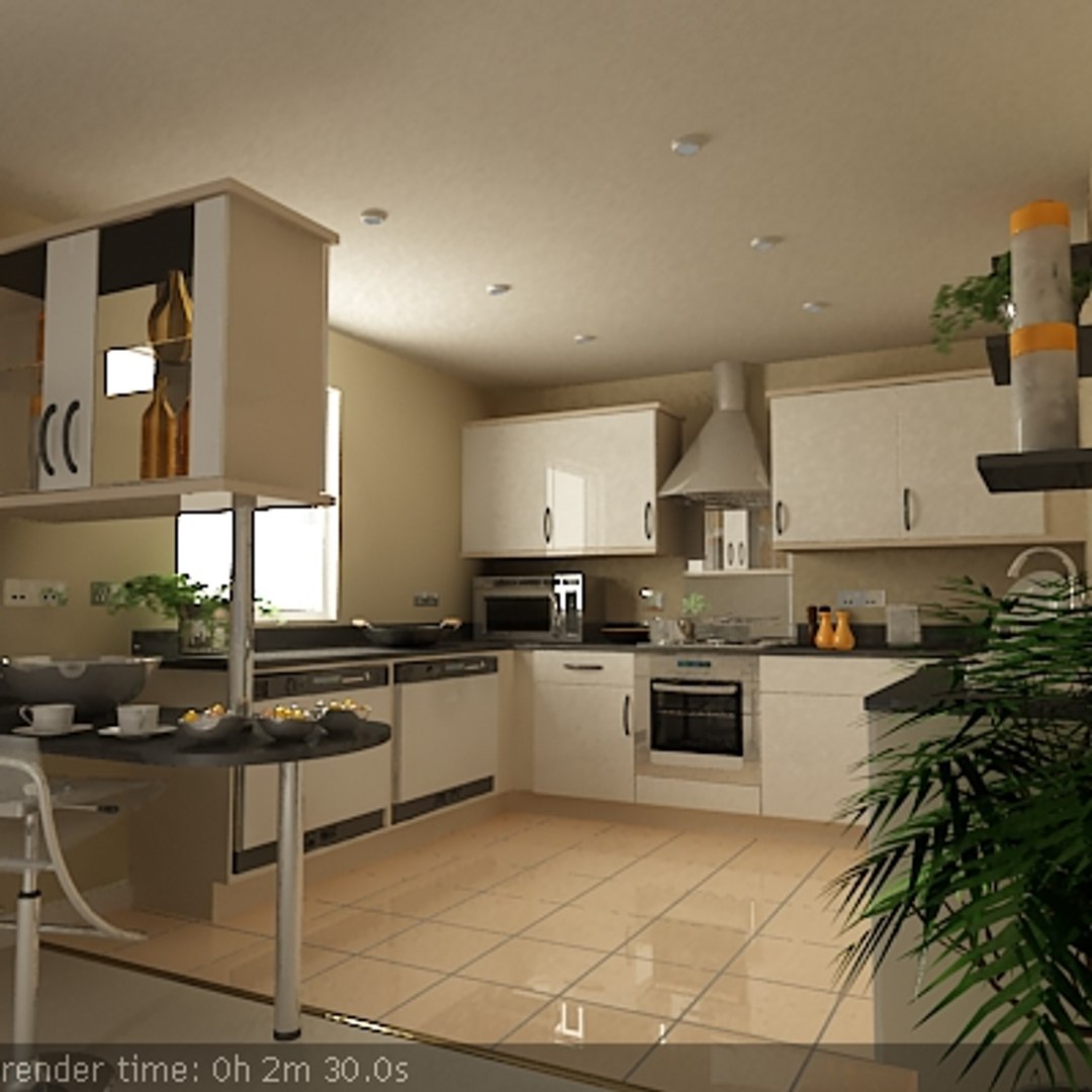 Kitchen Scene 3d Max