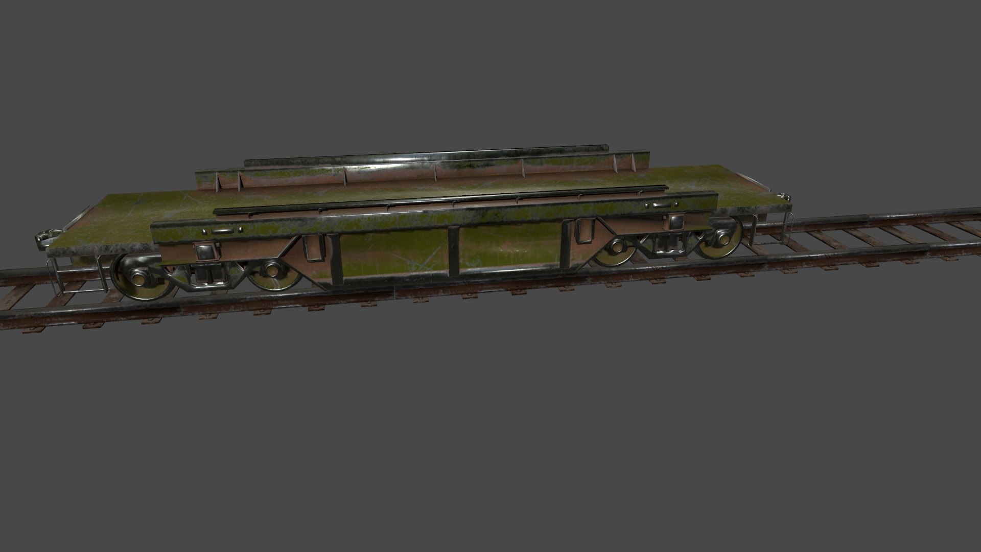 3D Model Rails Train - TurboSquid 1280494