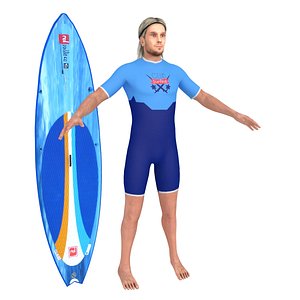 3D Surfer Models - Browse & Download Formats - TurboSquid