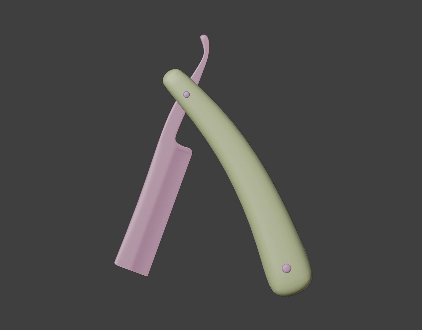 Vintage Straight Razor 3D Model - TurboSquid 1763133
