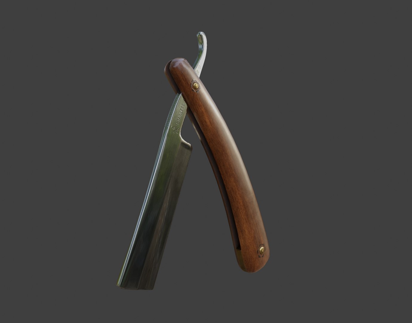Vintage straight razor 3D model - TurboSquid 1763133