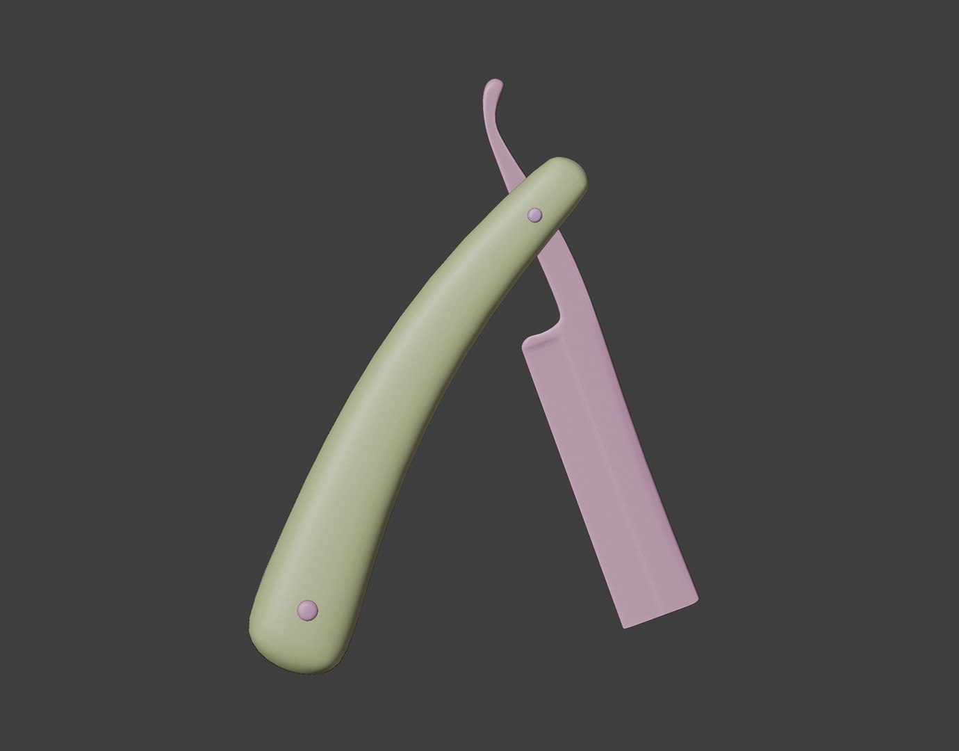 Vintage Straight Razor 3D Model - TurboSquid 1763133