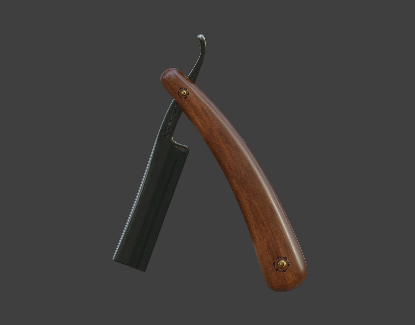 Vintage straight razor 3D model - TurboSquid 1763133