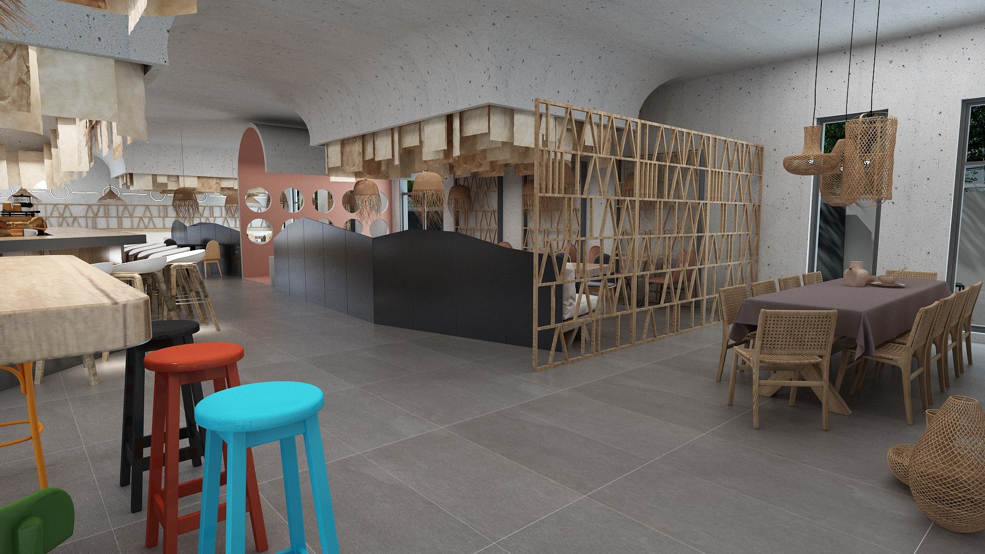 3D Coffee Restaurant Model - TurboSquid 1718895