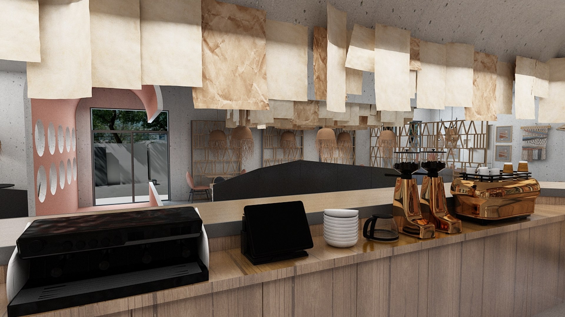 3D Coffee Restaurant Model - TurboSquid 1718895