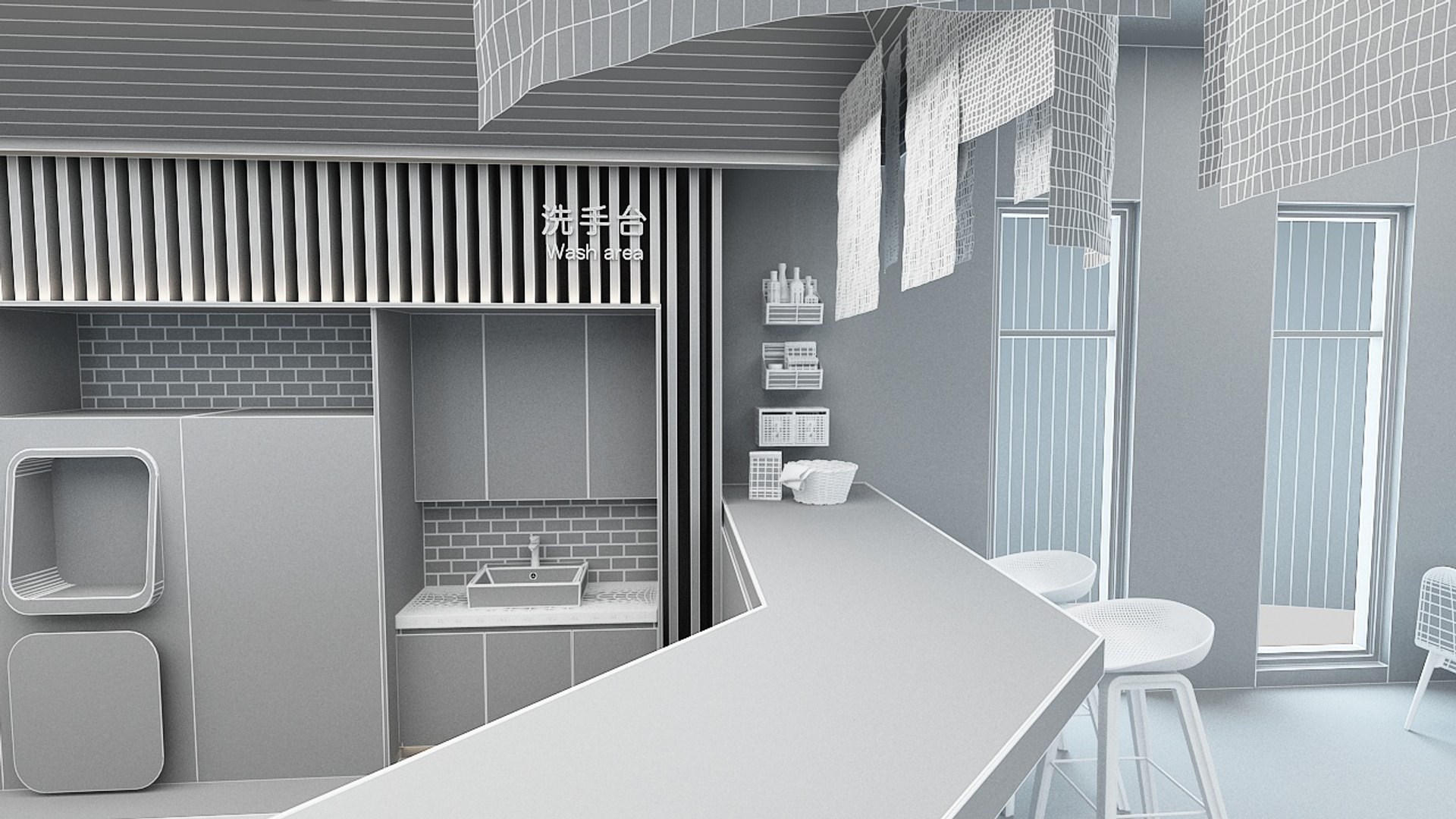 3D Coffee Restaurant Model - TurboSquid 1718895