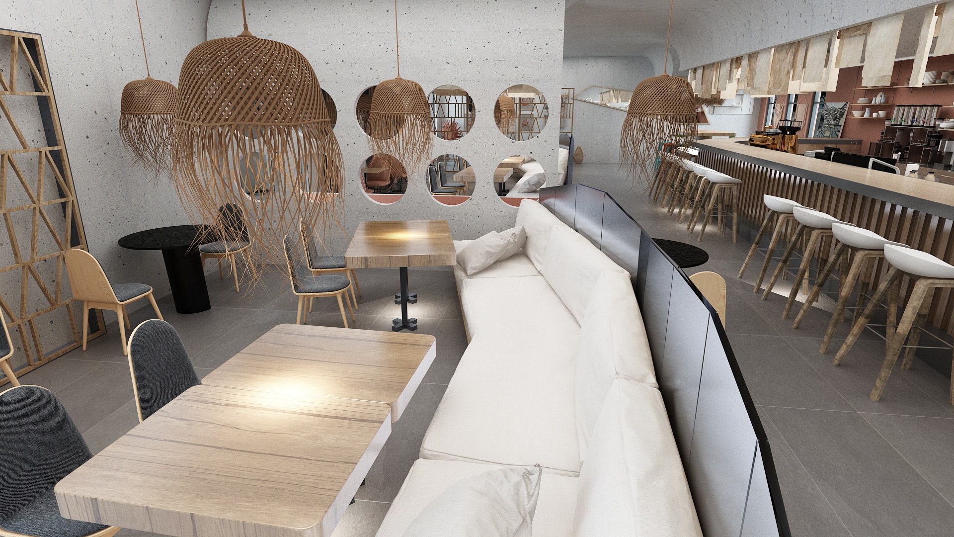 3D Coffee Restaurant Model - TurboSquid 1718895