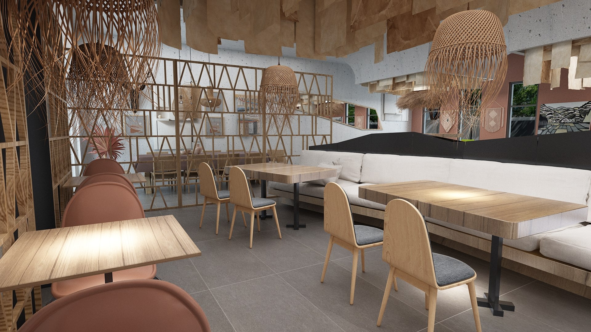 3D Coffee Restaurant Model - TurboSquid 1718895