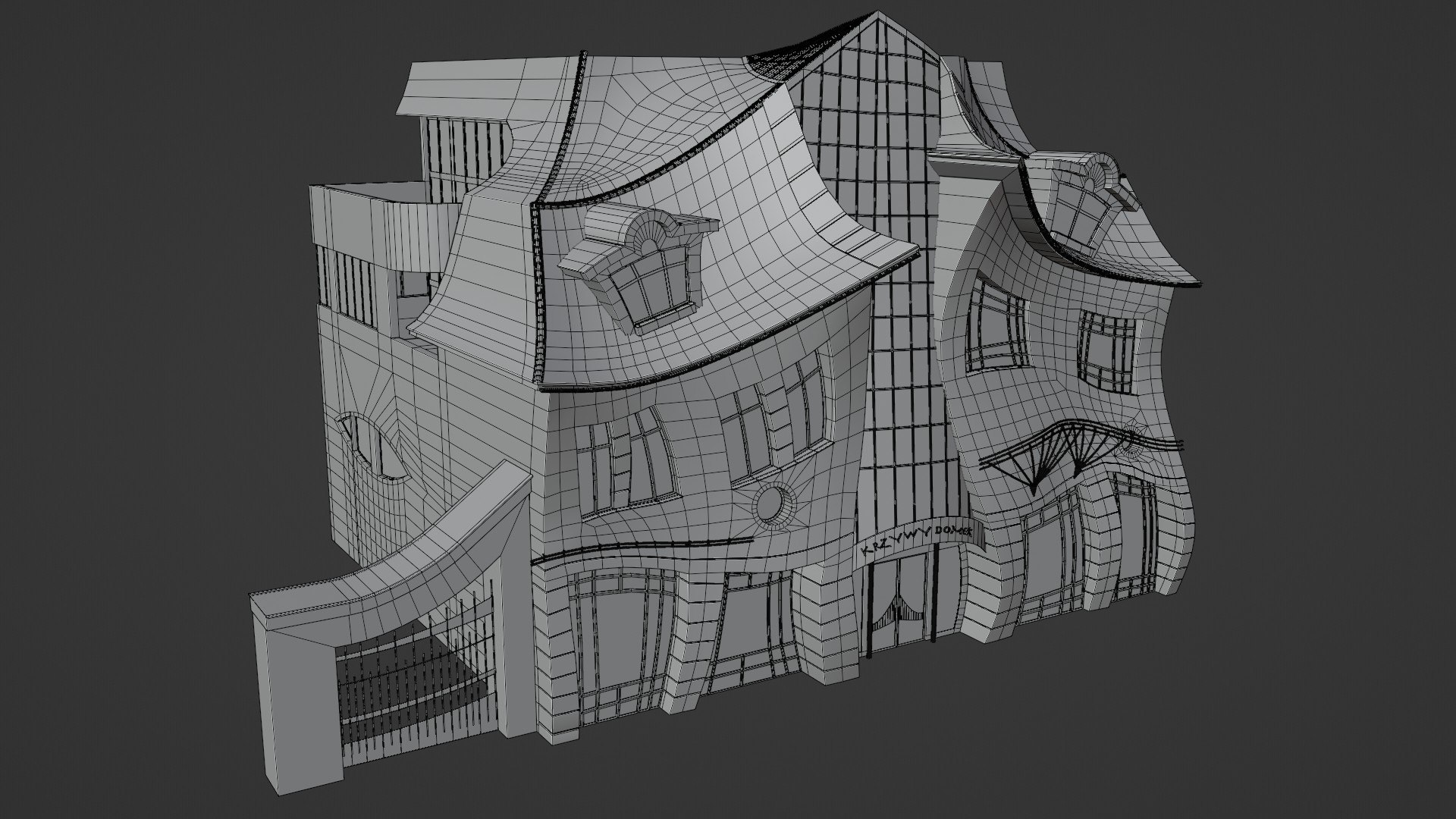 Crooked House 3D Model - TurboSquid 1997379