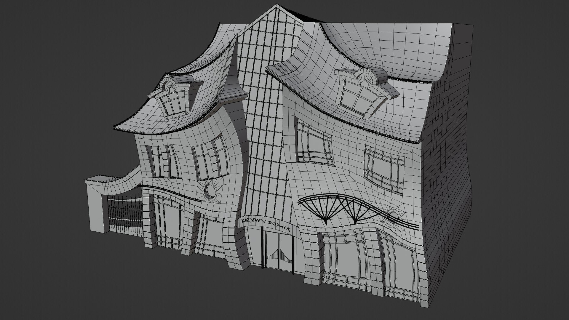 Crooked House 3D Model - TurboSquid 1997379