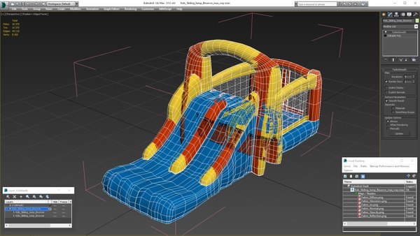 3D model Kids Sliding Jump Bouncer - TurboSquid 1835887