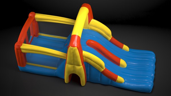 3D model Kids Sliding Jump Bouncer - TurboSquid 1835887