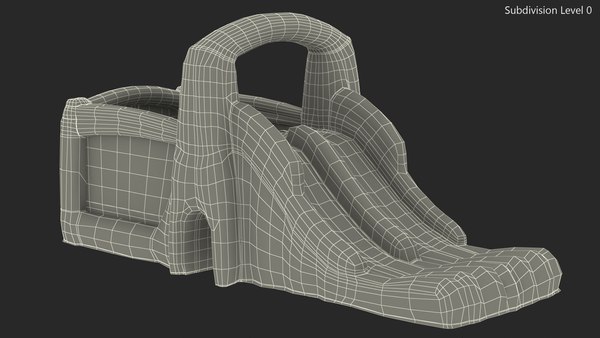 3D model Kids Sliding Jump Bouncer - TurboSquid 1835887