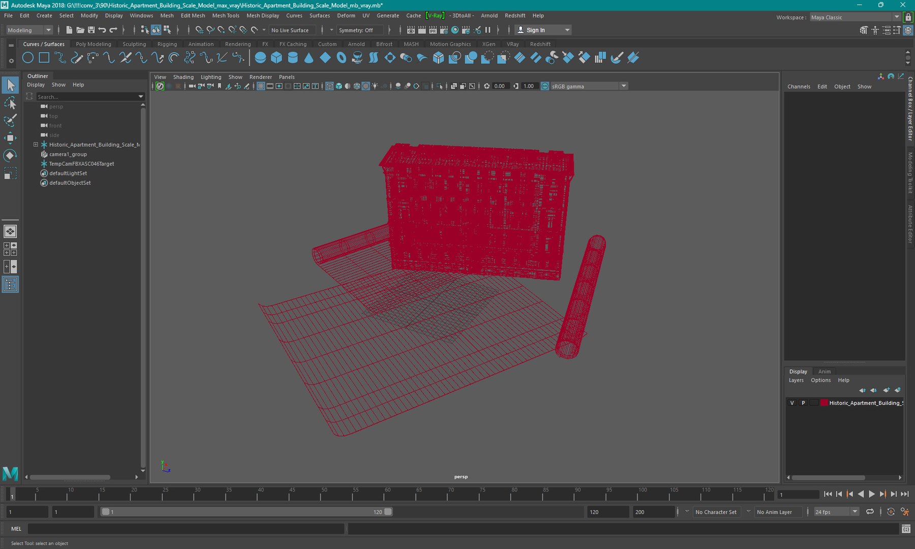 3D Historic Apartment Building Scale Model - TurboSquid 2387294