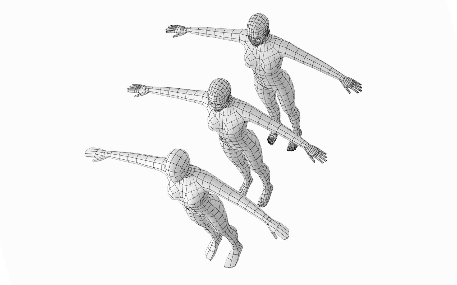 3D Model Natural Female In T-Pose Base Mesh - TurboSquid 2072007