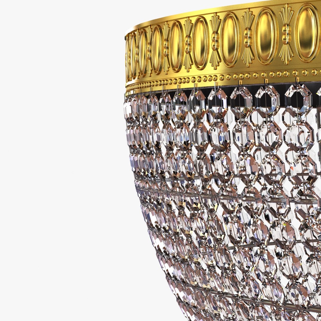 3d model light crystal beaded