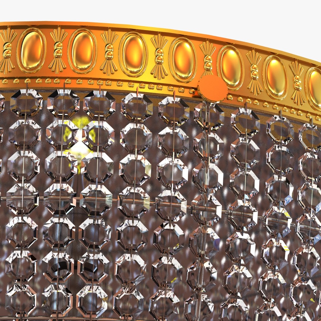 3d model light crystal beaded