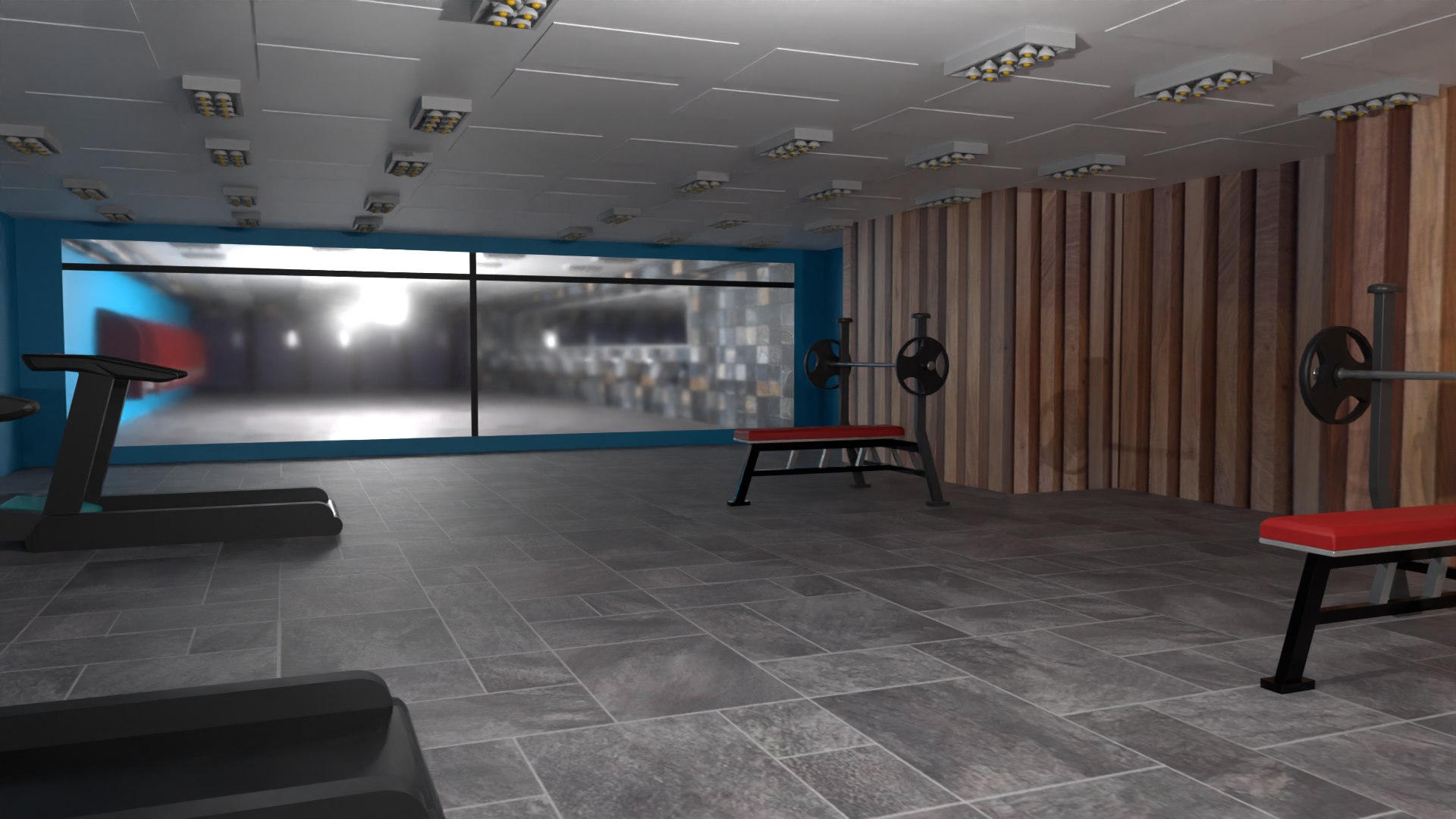 3D Fitness Hall - Sports Equipment - TurboSquid 2179900